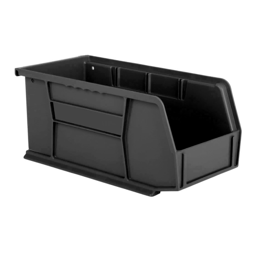 Hudson Exchange 11 x 5.5 x 5" Plastic Stackable Storage Bin and Hangin
